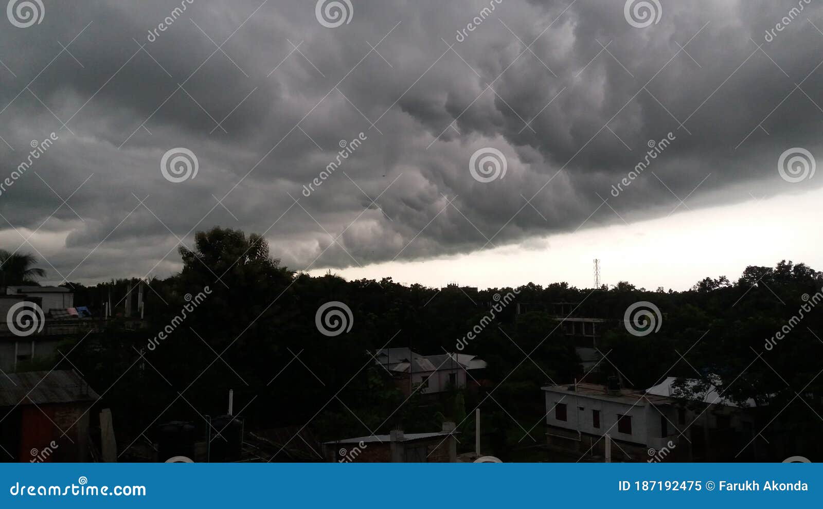 Angry Nature with Black Cloud Stock Image - Image of cloud, lightning ...