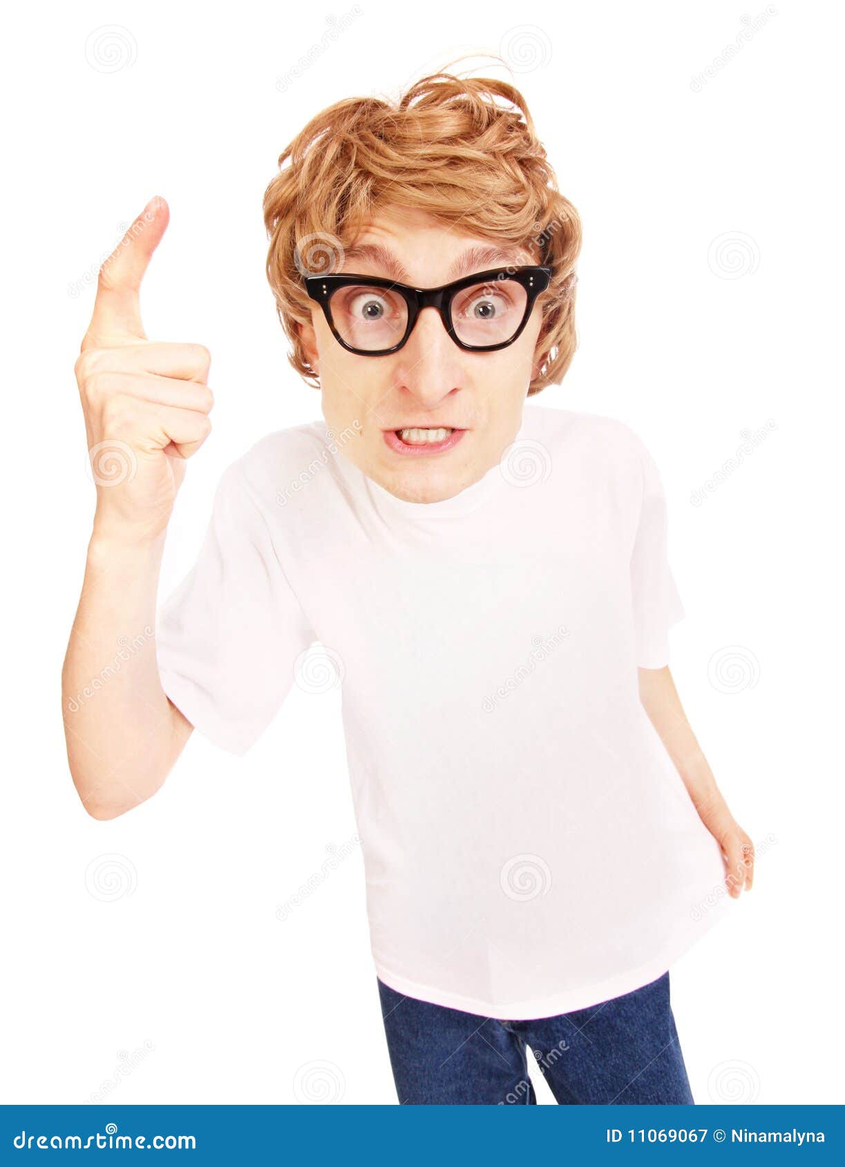 Angry nerd stock image. Image of scold, joke, hilarious - 11069067