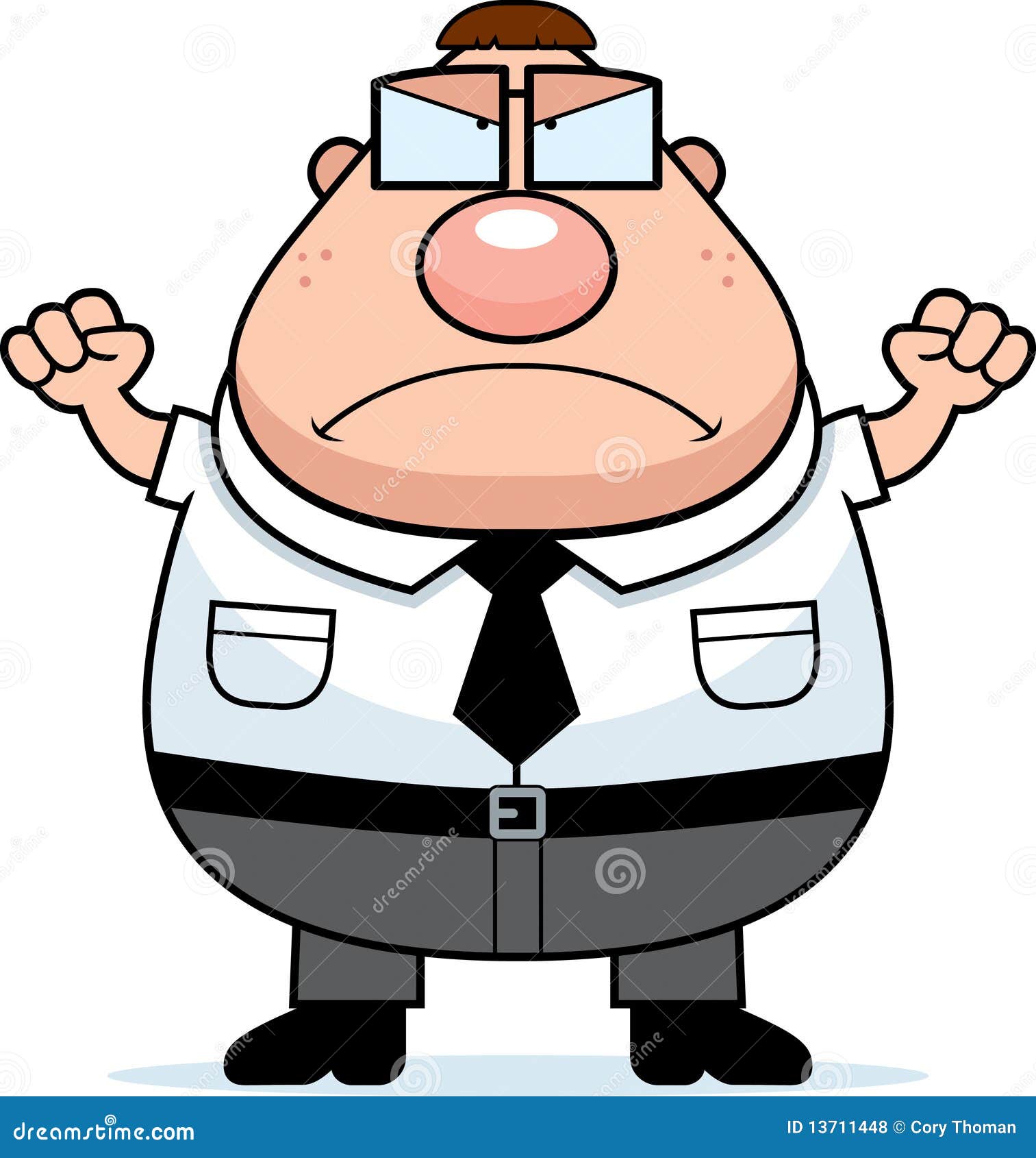 Angry Nerd stock vector. Illustration of employee, upset - 13711448