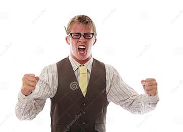 Angry nerd stock image. Image of surprised, teen, excited - 26130745