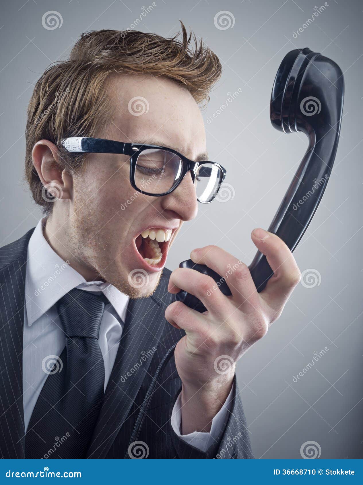 Angry nerd businessman stock photo. Image of characters - 36668710