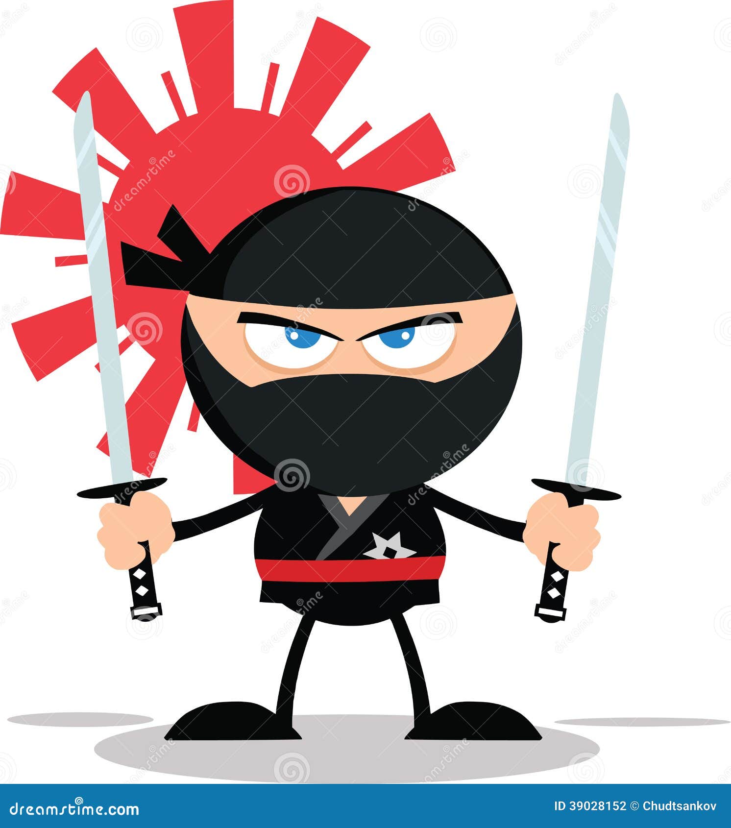 Ninja Warrior Cartoon Vector Or Color Illustration | CartoonDealer.com ...