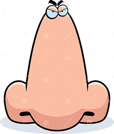 Angry Nose stock vector. Illustration of smell, angry - 13348473