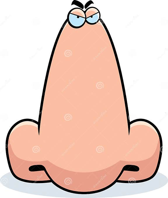 Angry Nose stock vector. Illustration of smell, angry - 13348473