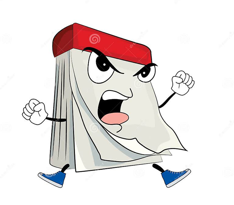 Angry notes cartoon stock illustration. Illustration of list - 64850123