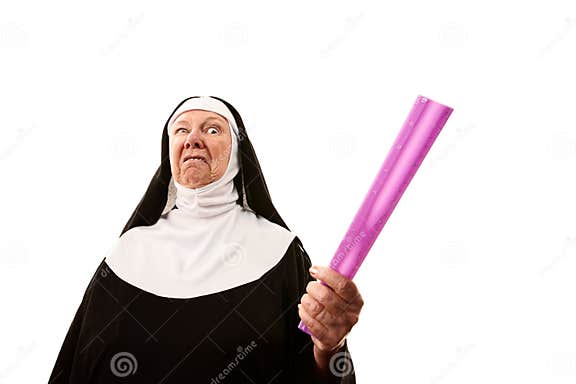 Angry Nun stock photo. Image of christian, angry, aggressive - 12810450