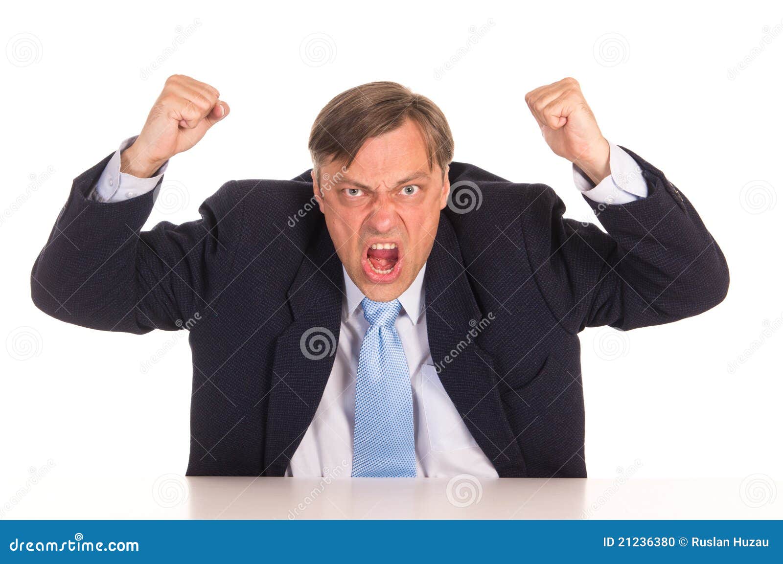 Angry office worker stock photo. Image of official, emotions - 21236380