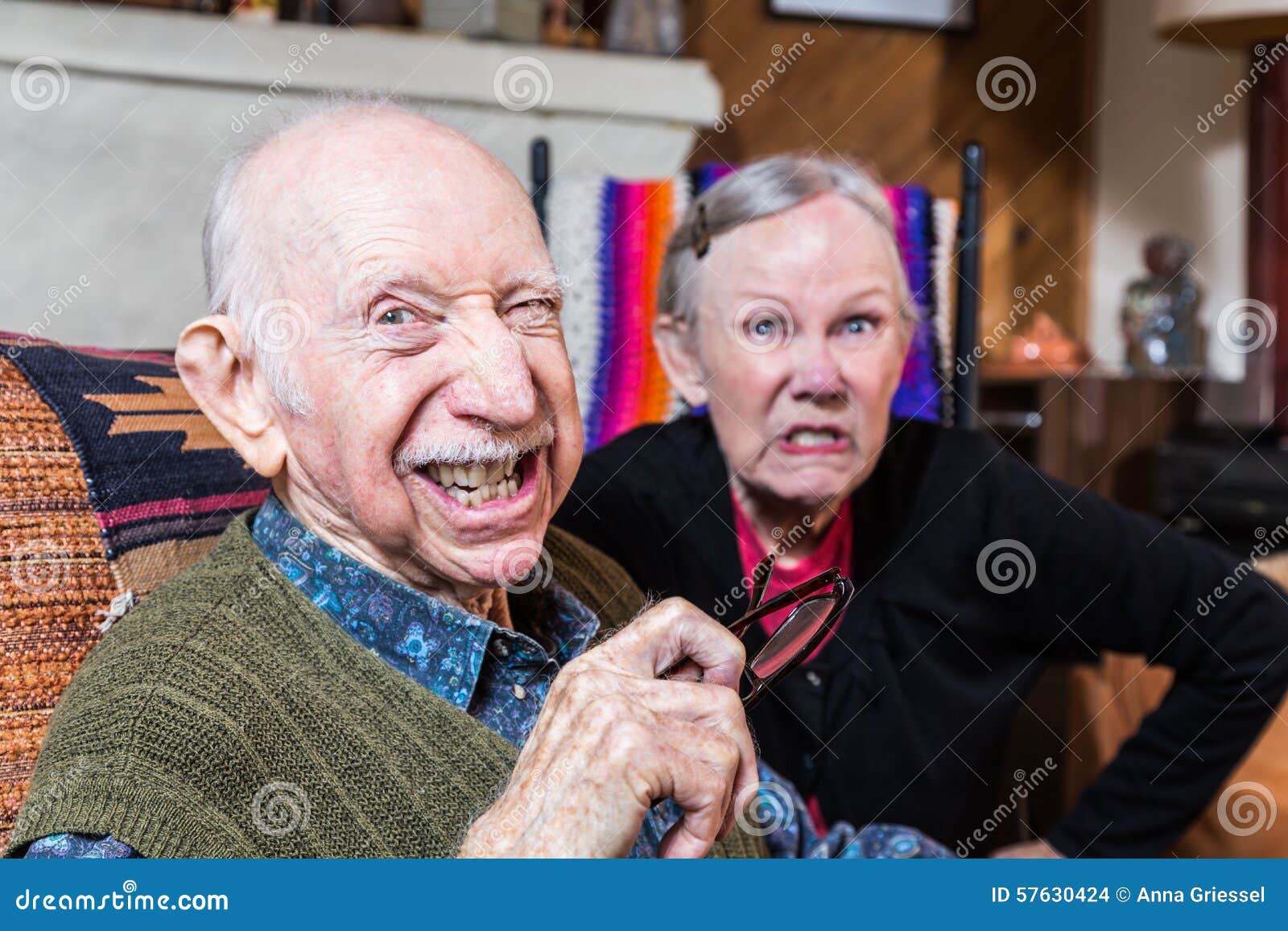 Angry Old Couple stock photo. Image of woman, married - 57630424