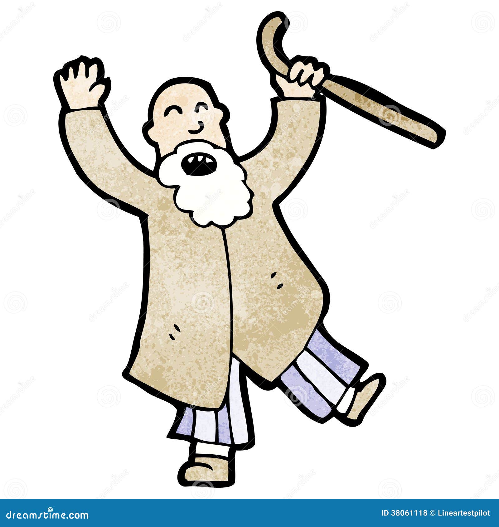 Angry old man cartoon stock vector. Illustration of artwork - 38061118