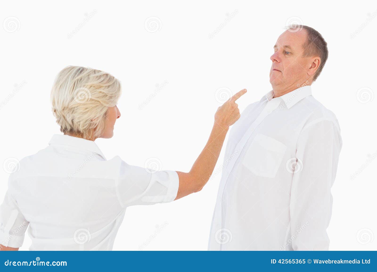 Angry Older Couple Arguing with Each Other Stock Image - Image of ...