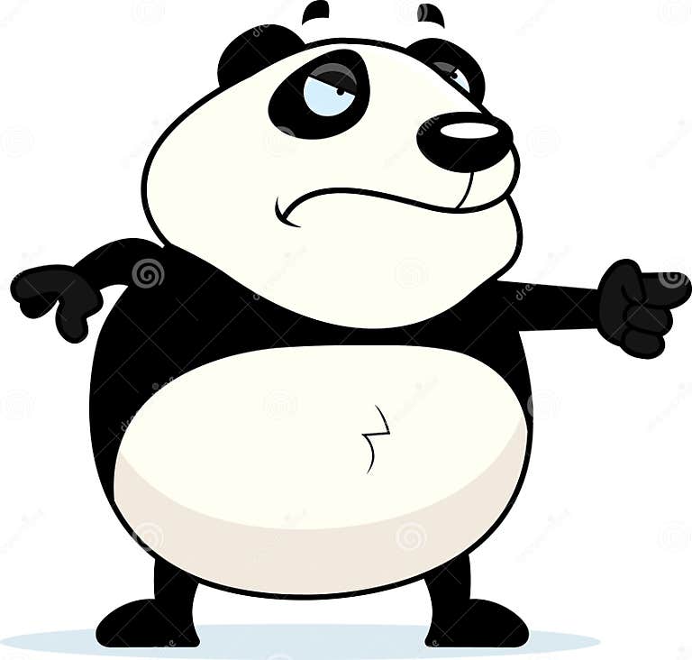Angry Panda stock vector. Illustration of animal, upset - 15741890