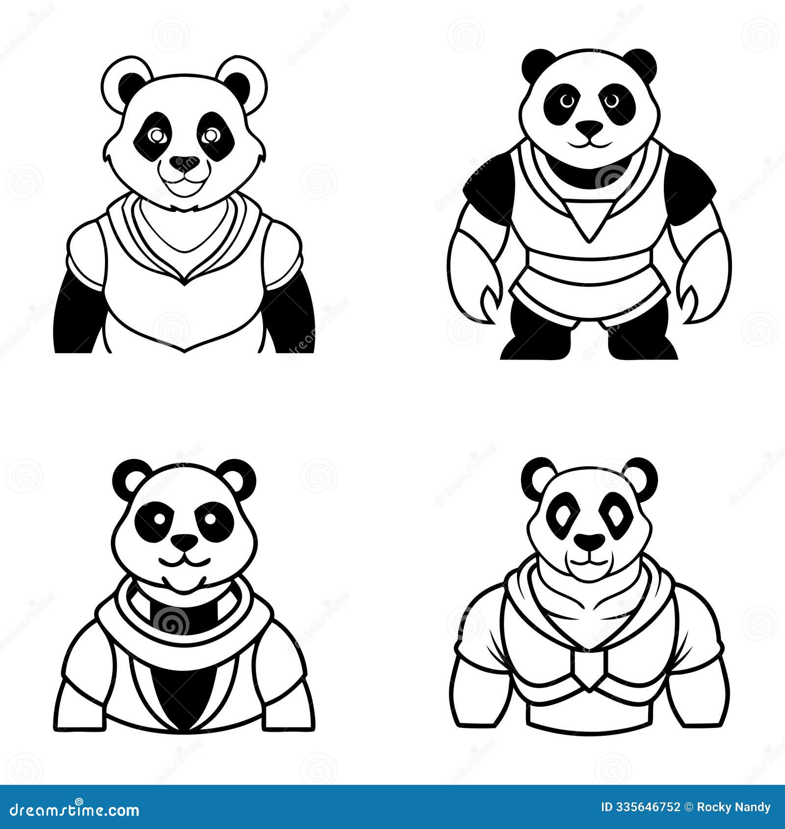 Angry panda vector stock vector. Illustration of expression - 335646752