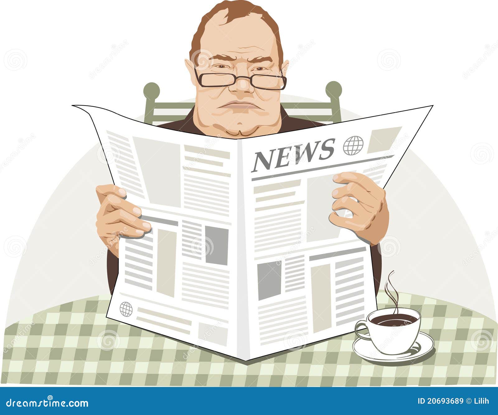 Angry with paper stock vector. Illustration of cartoon - 20693689