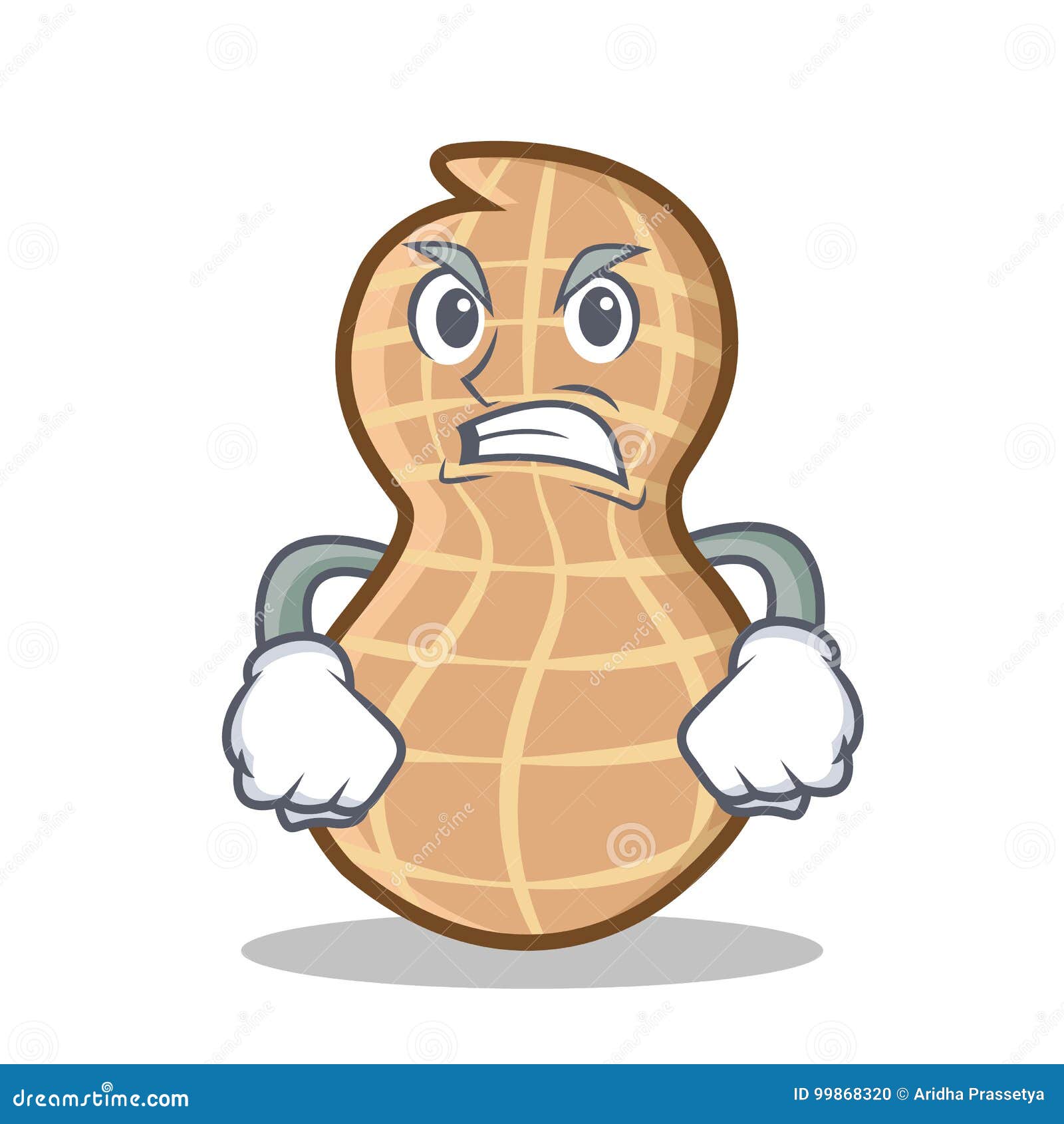 Angry Peanut Cartoon Character | CartoonDealer.com #42900578