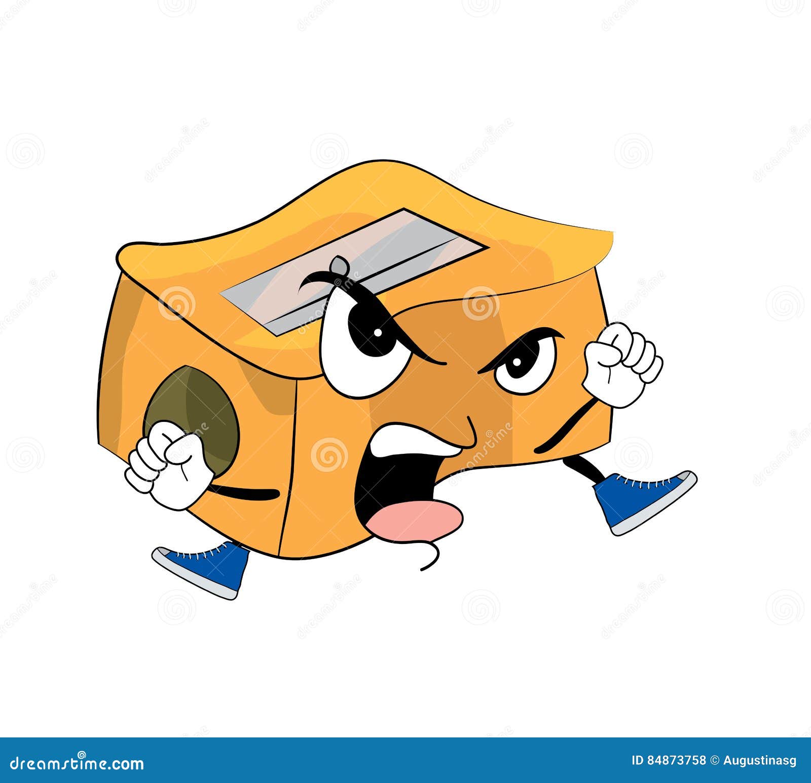 Angry Pencil Stock Image | CartoonDealer.com #7493263