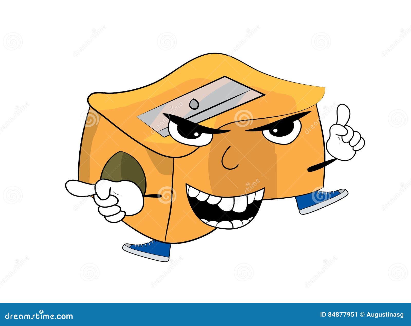 Angry Pencil Stock Image | CartoonDealer.com #7493263