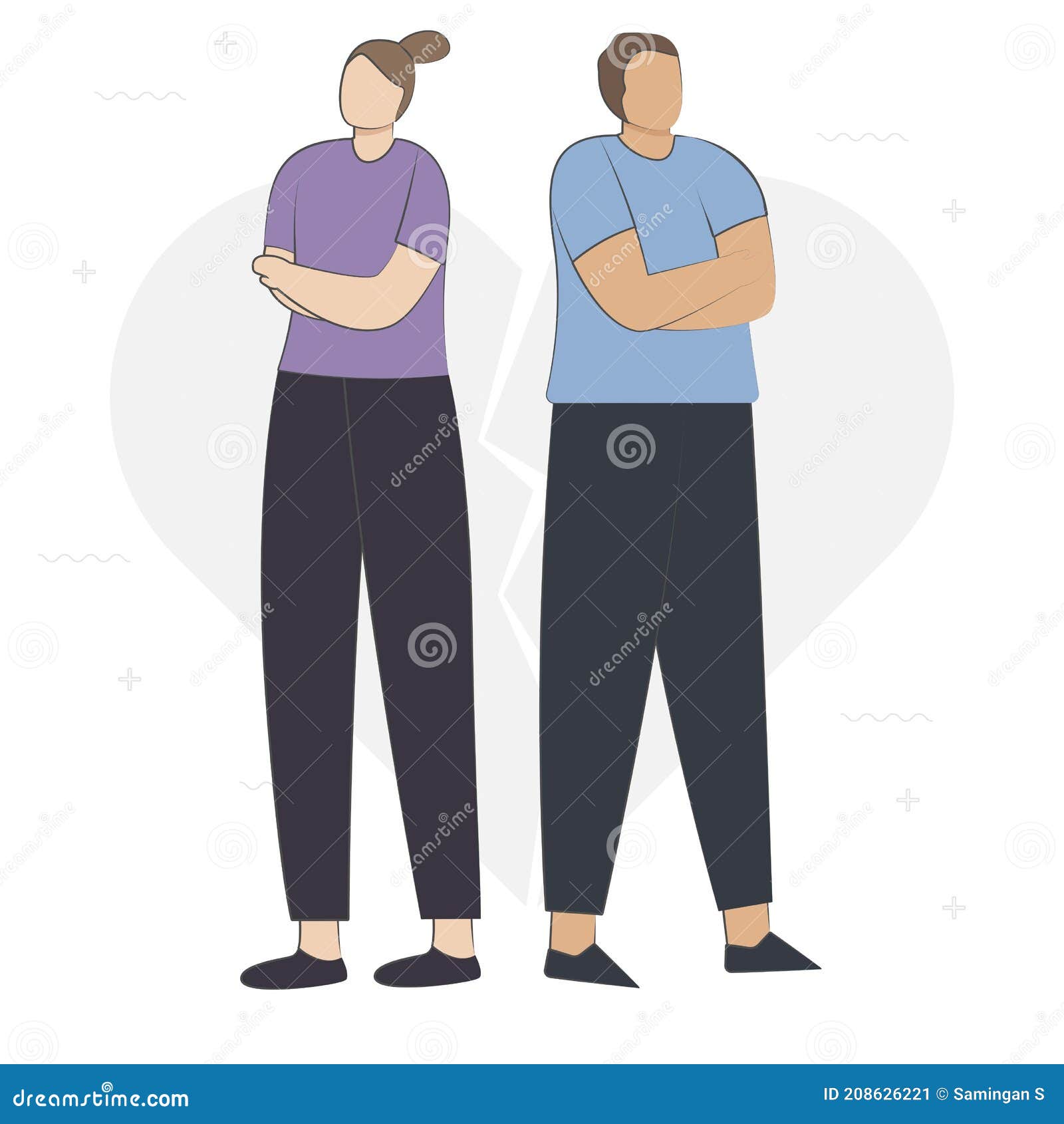 People Brawling And Shouting At Each Other Flat Cartoon Vector ...