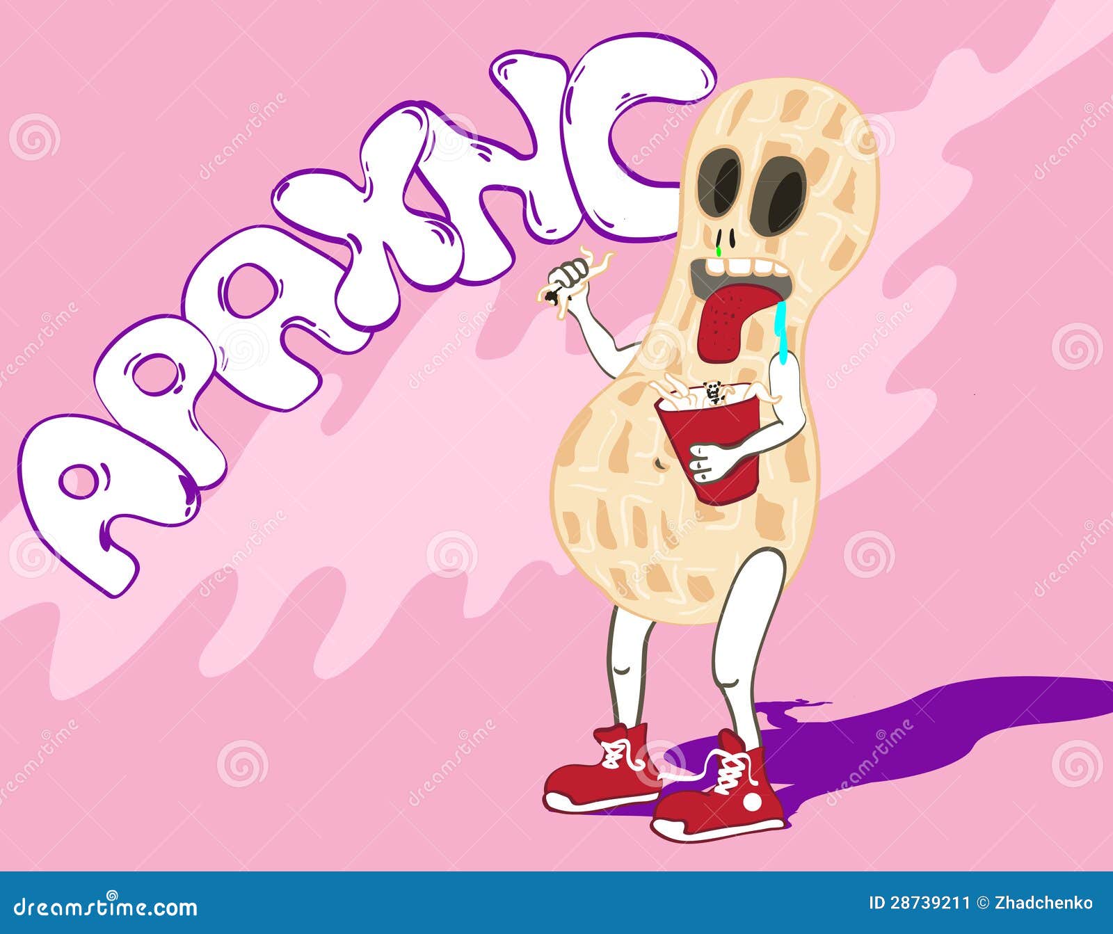 Angry People Eating Peanuts Stock Vector - Illustration of legume ...