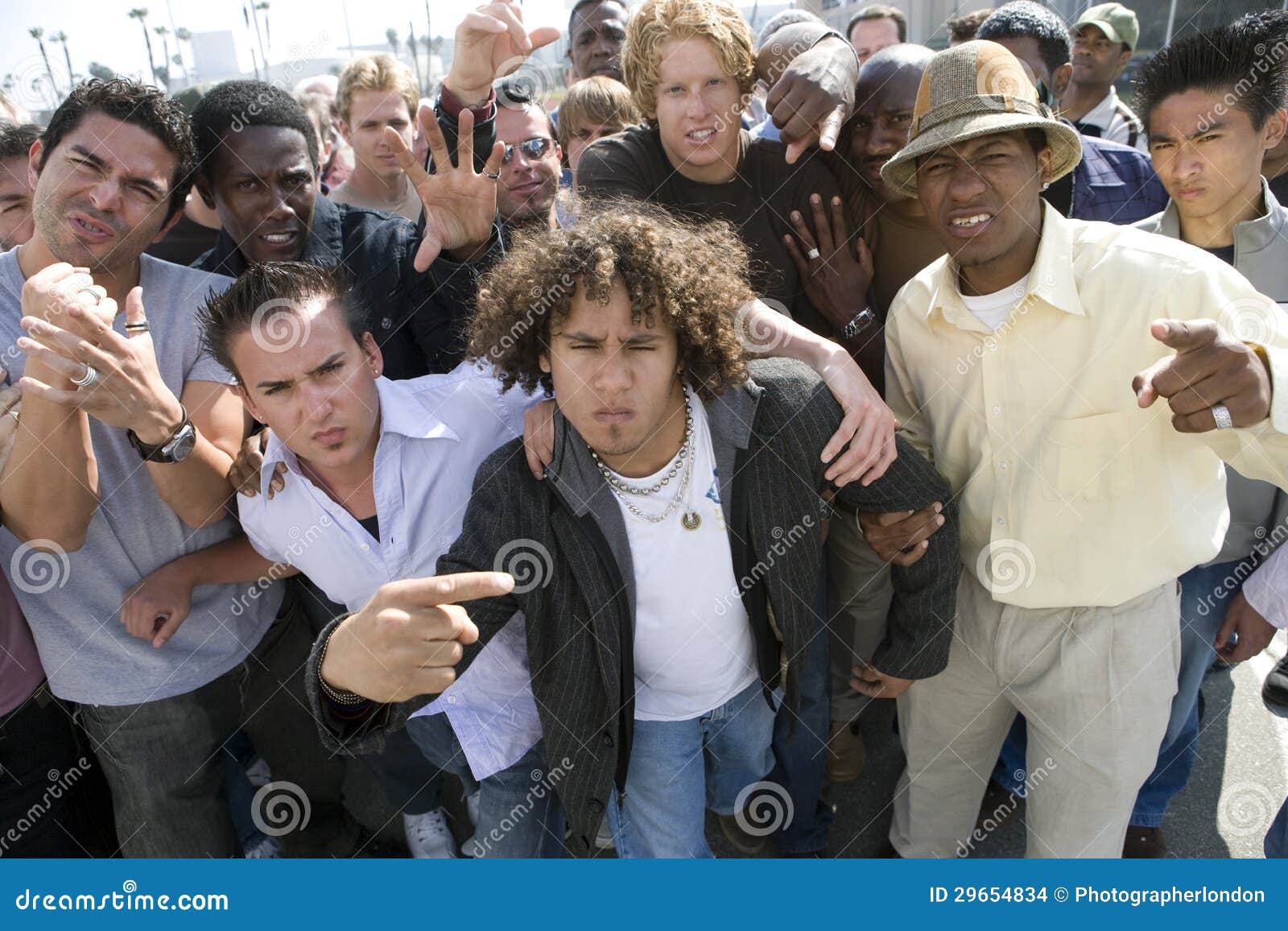 Two Angry People Accuse Each Other In The Meeting Stock Image ...