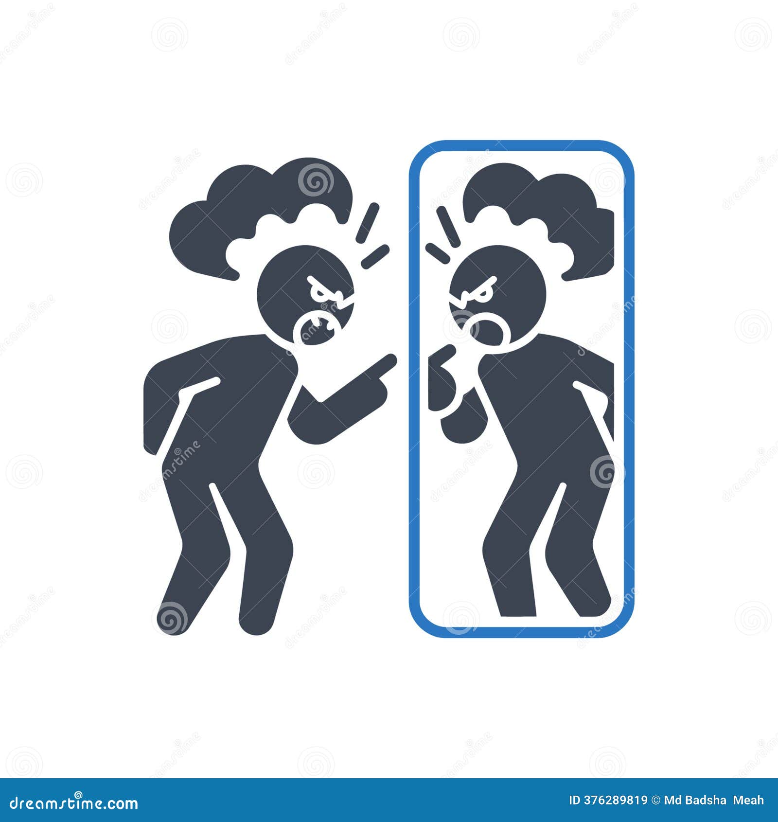 Angry Person Shooting By Rifle At Flying Drone , Vector Cartoon Stick ...