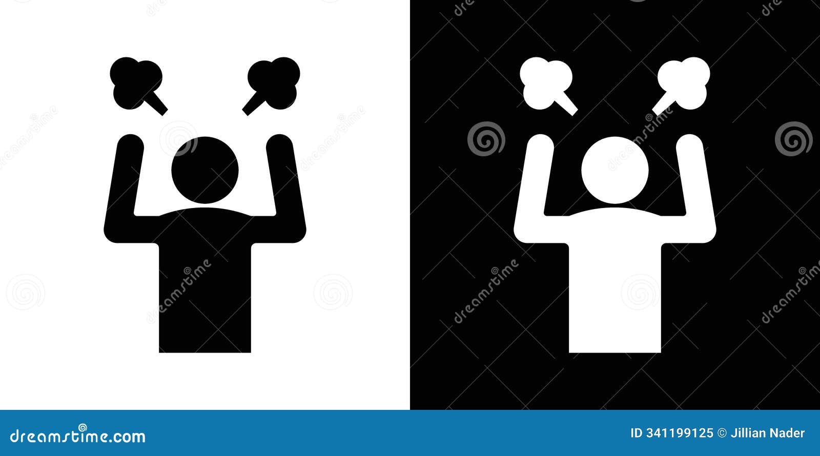 Angry Person Icon Black Line Art Vector Logo Set | CartoonDealer.com ...