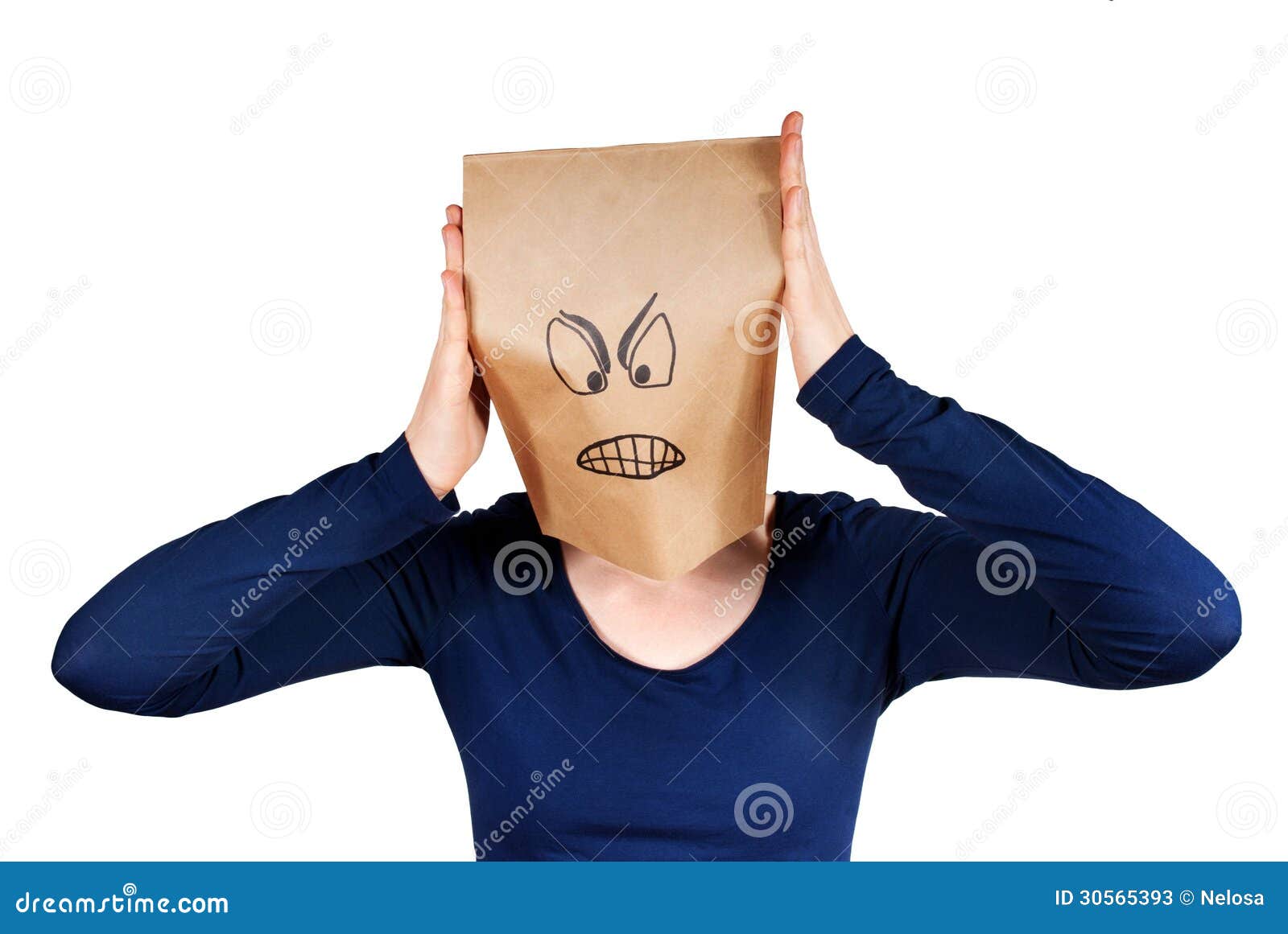 Angry person stock image. Image of isolated, hidden, angriness - 30565393