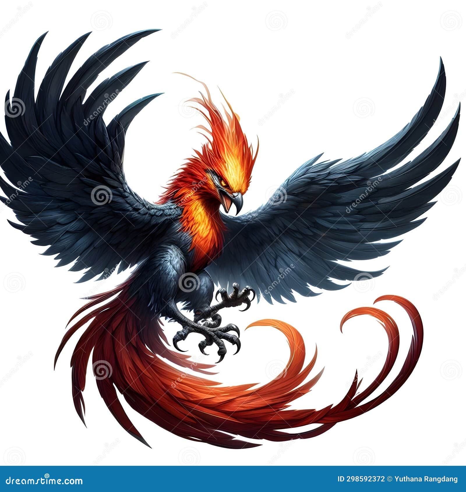 Angry Phoenix Full Body , Ultra-realistic. Stock Photo - Image of angry ...