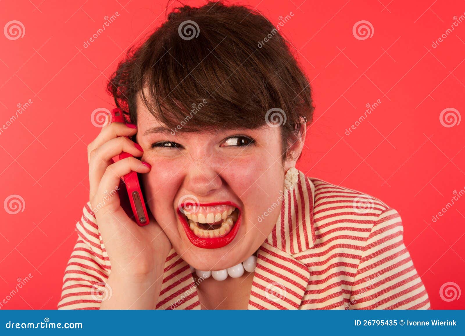 Angry Phone Call on the Smartphone Stock Image - Image of stripes ...
