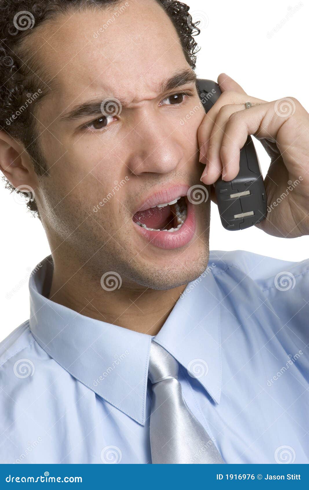 Angry Phone Man stock photo. Image of professional, businessman - 1916976