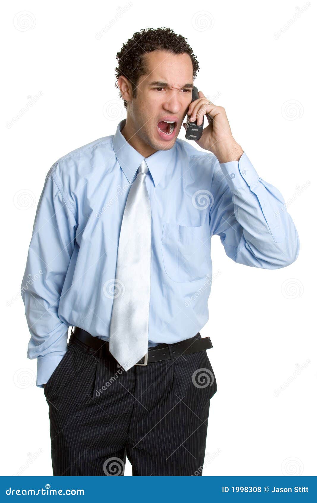 Angry Phone Man stock photo. Image of angry, professional - 1998308