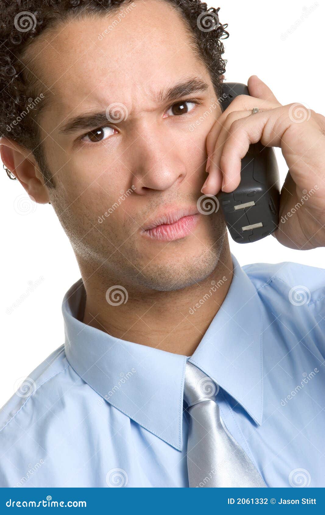Angry Phone Man stock photo. Image of businessman, people - 2061332