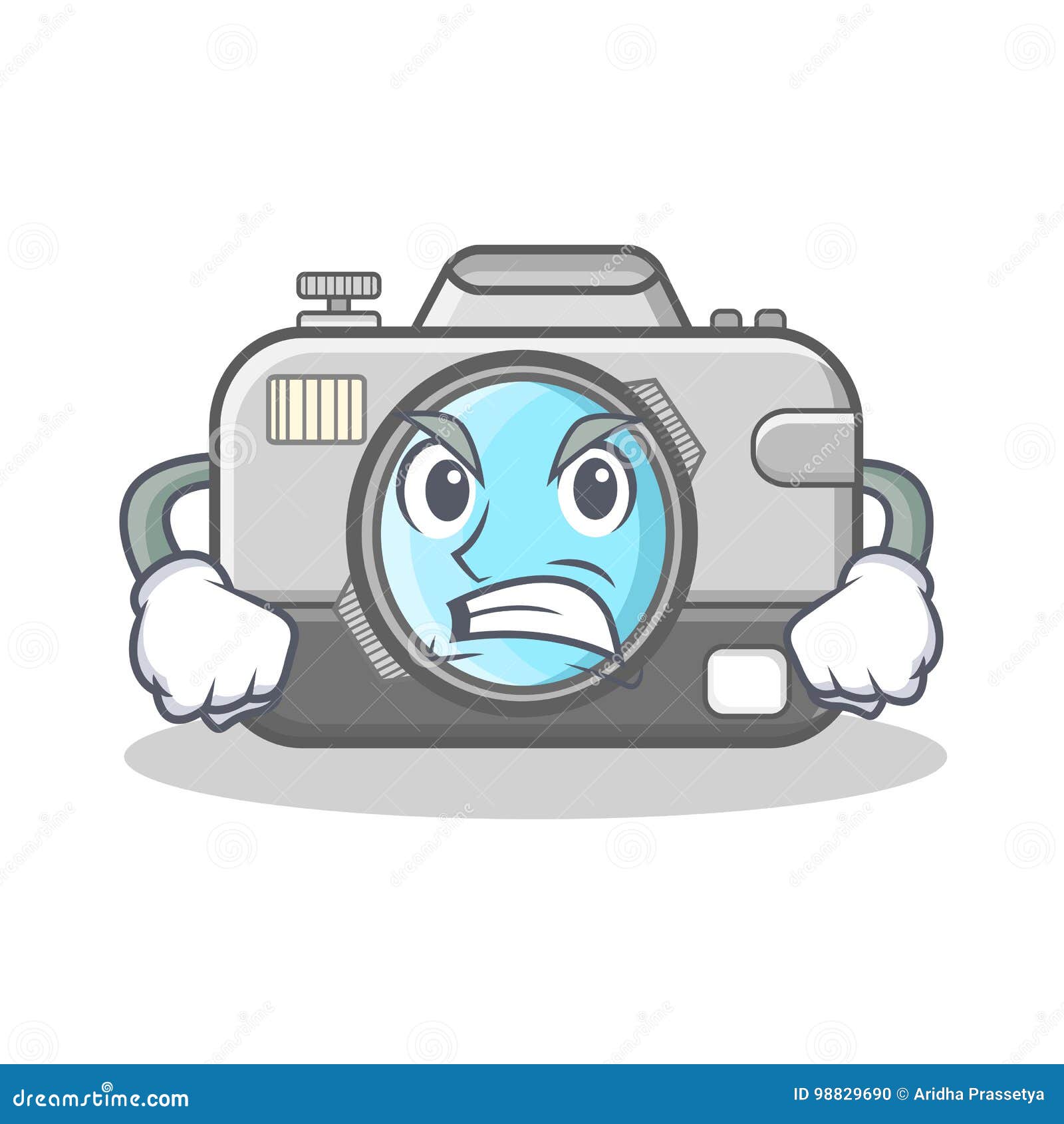 Angry Photo Camera Character Cartoon Stock Vector - Illustration of ...