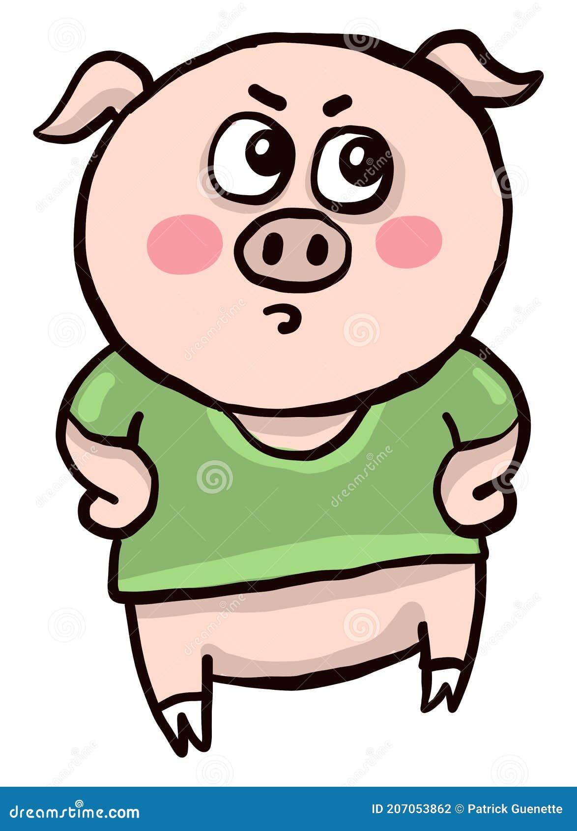 Angry Pink Cartoon Monster. Halloween Vector Monster Character Design ...