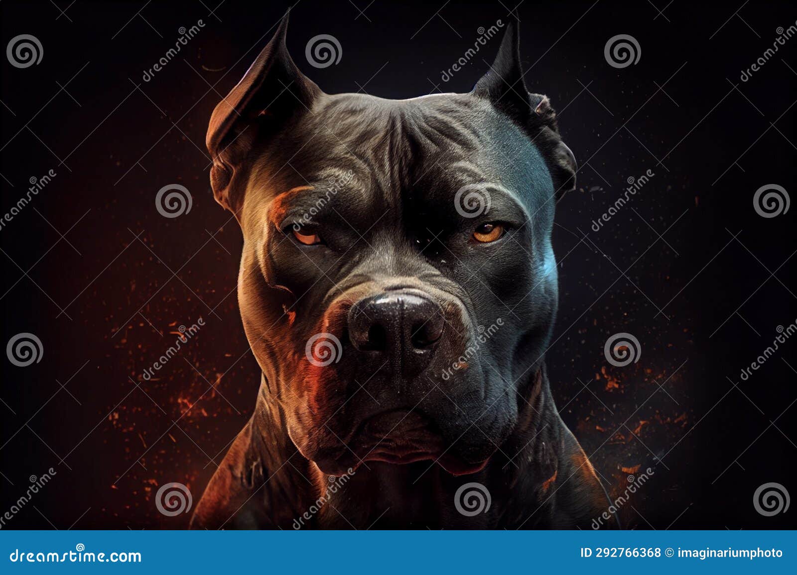 Angry Pitbull American Bully Stock Photo - Image of angry, breed: 292766368