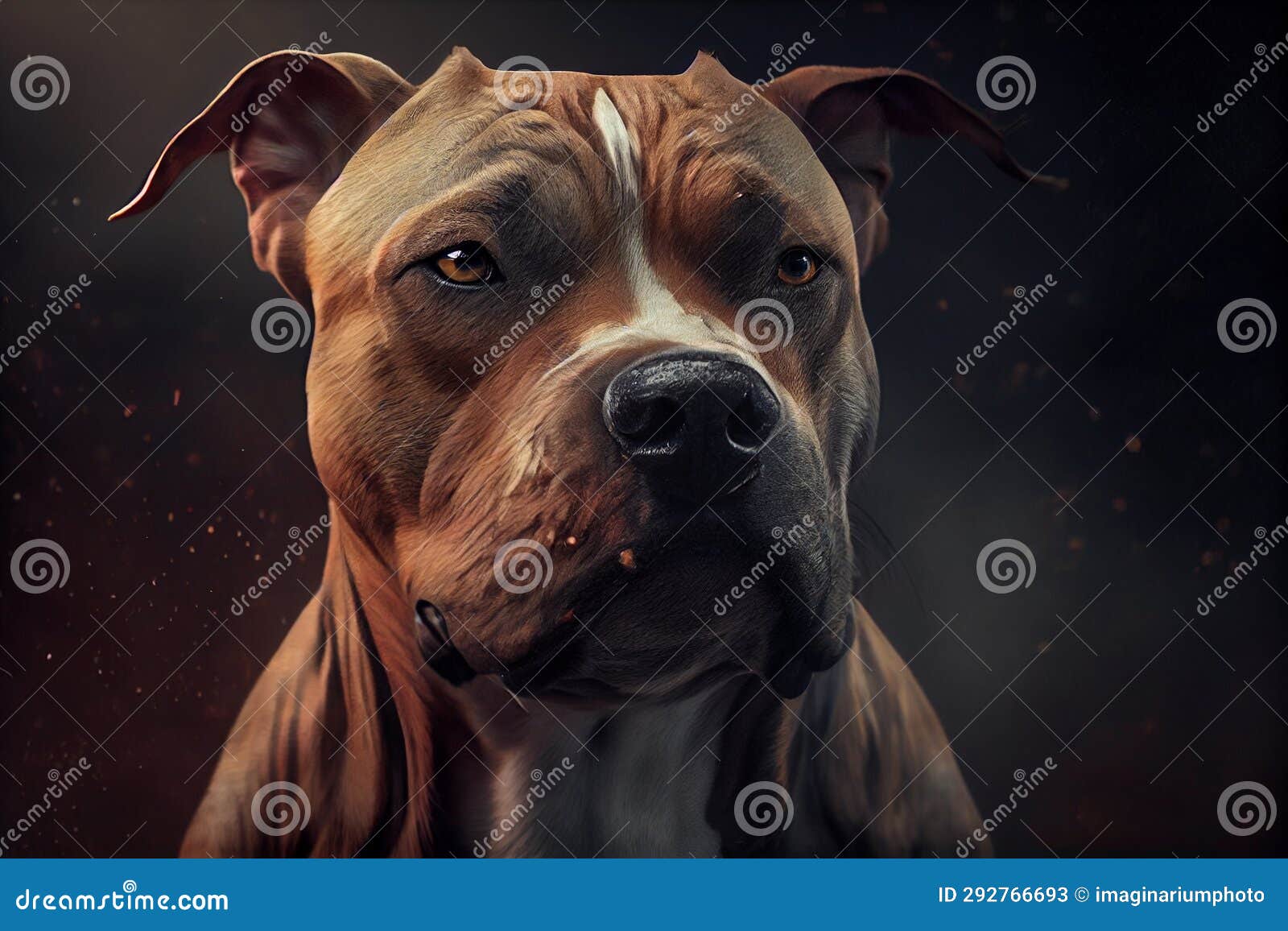 Angry Pitbull American Bully Stock Image - Image of young, canine ...