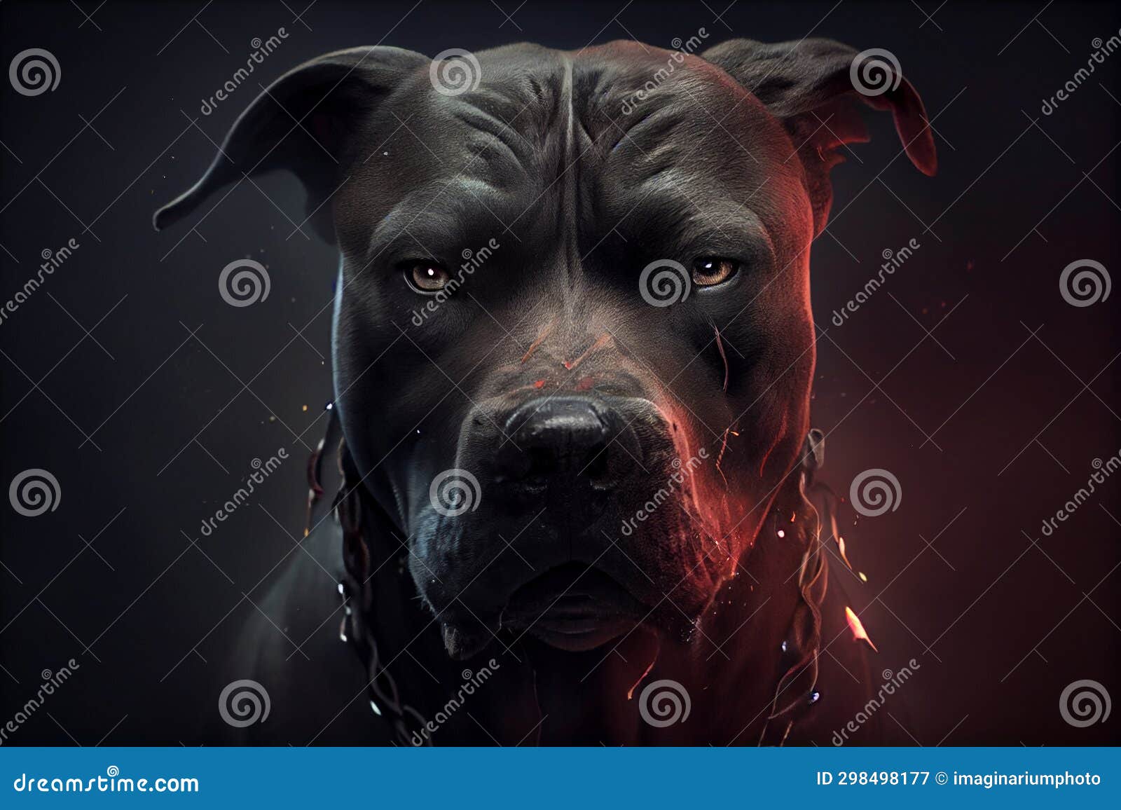 Angry Pitbull American Bully Stock Image - Image of terrier, cute ...