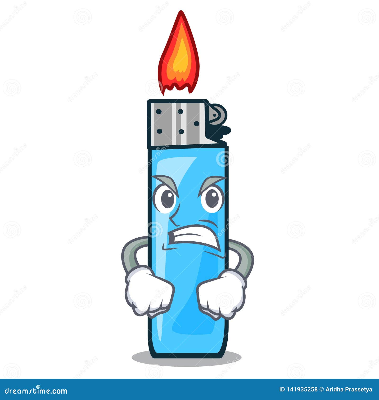 Angry Lighter Cartoon Royalty-Free Illustration | CartoonDealer.com ...