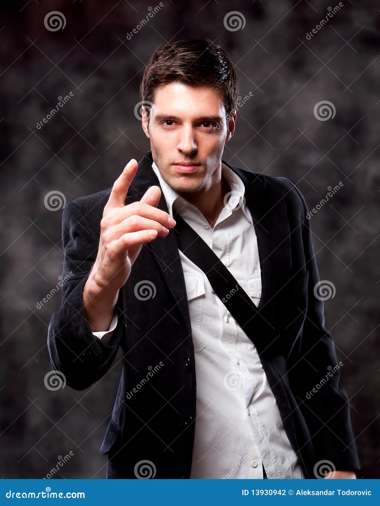 Angry Pointing Businessman Isolated Stock Photo - Image of executive ...