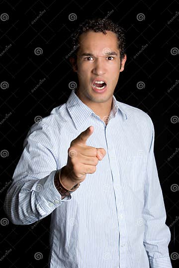 Angry Pointing Man stock photo. Image of angry, expression - 2948530
