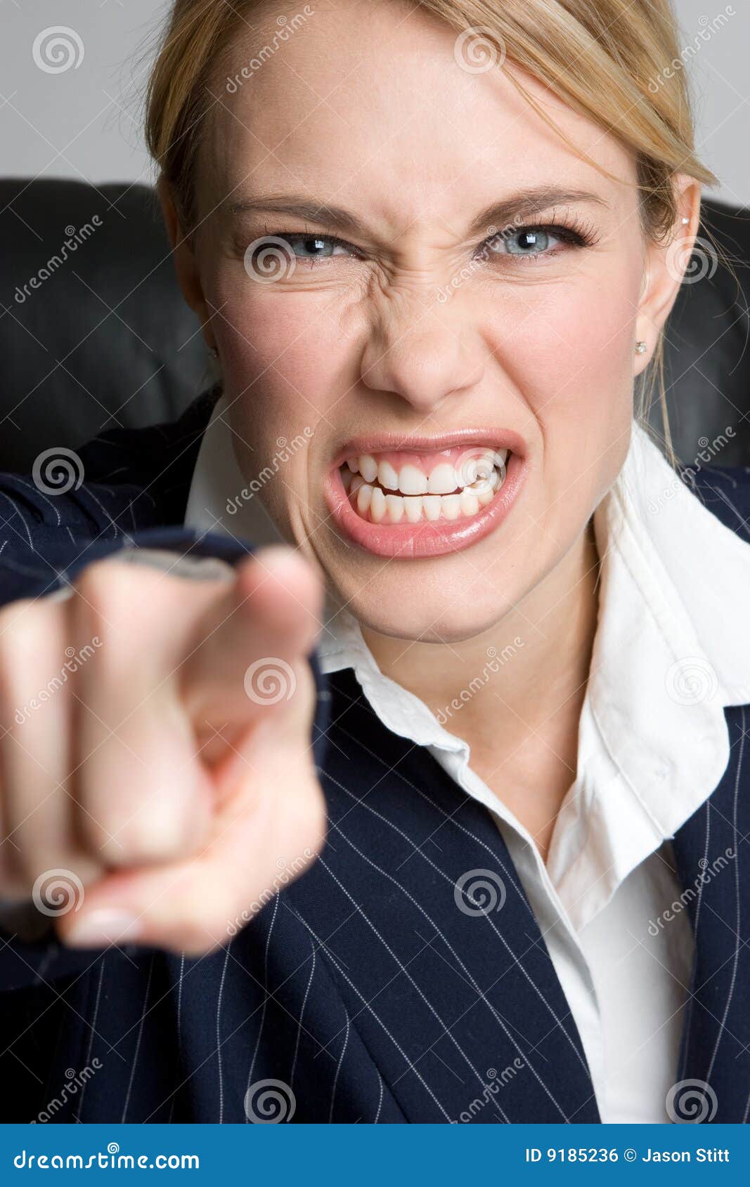 Angry Pointing Person stock photo. Image of business, point - 9185236