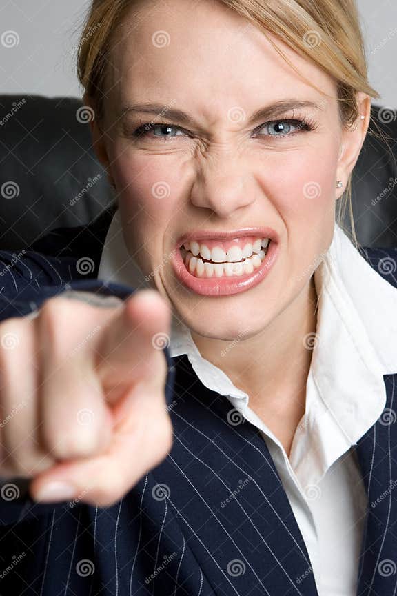Angry Pointing Person stock photo. Image of business, point - 9185236