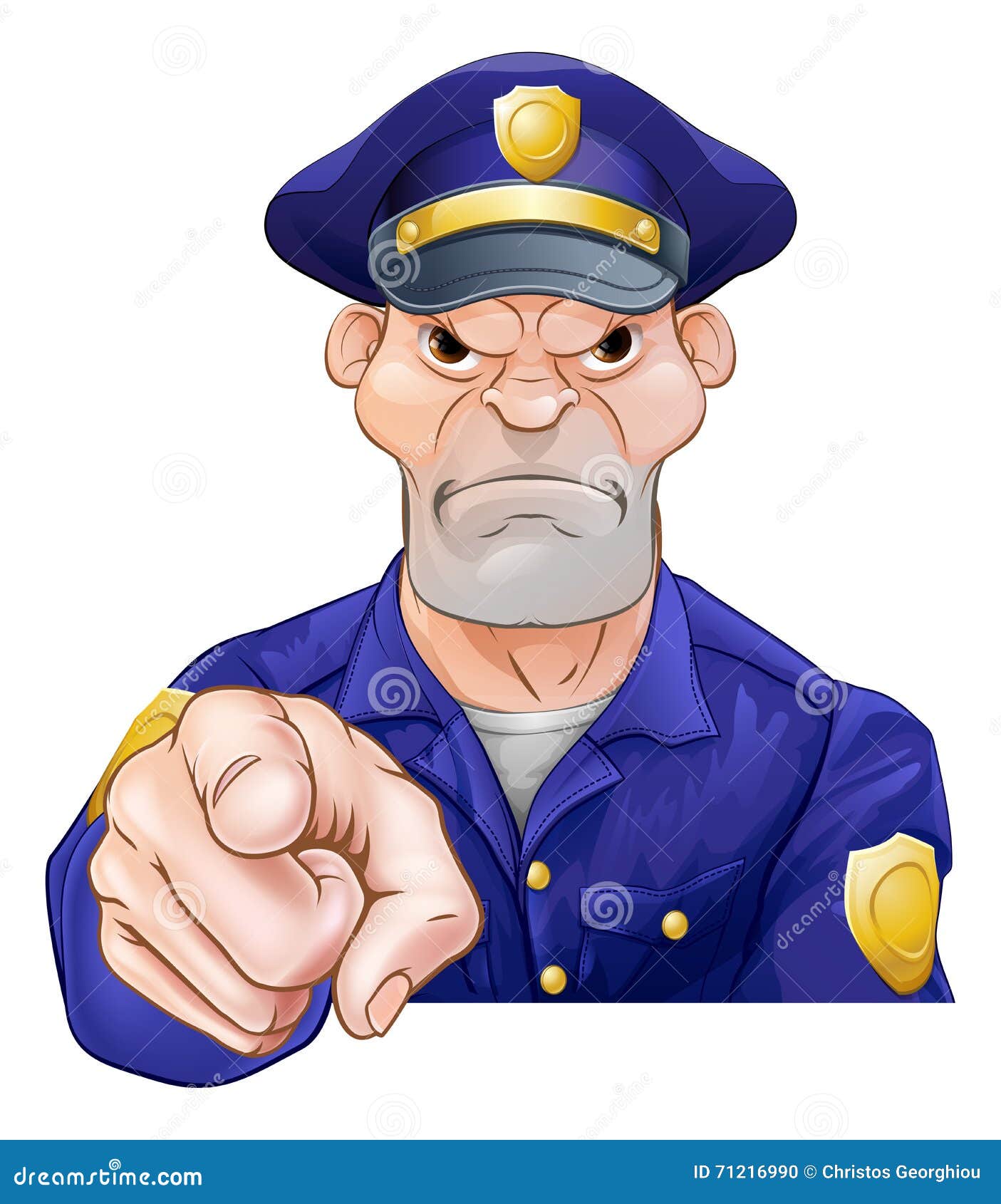Pointing Policeman Stock Illustrations – 248 Pointing Policeman Stock ...