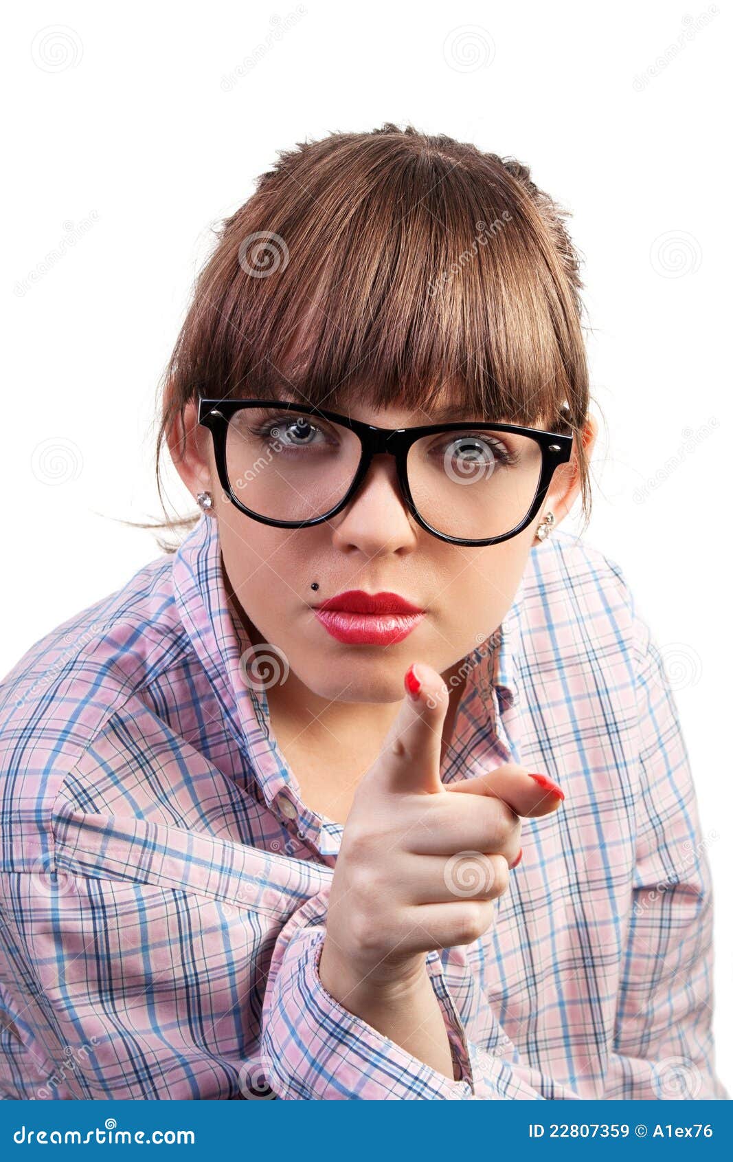 Angry Pointing Woman stock image. Image of caucasian - 22807359