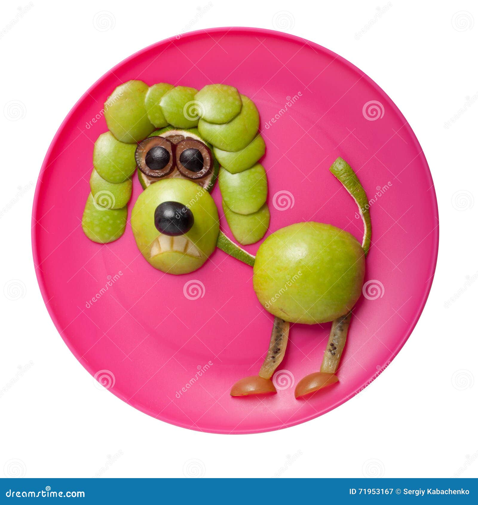 Angry poodle made of apple stock image. Image of humor - 71953167