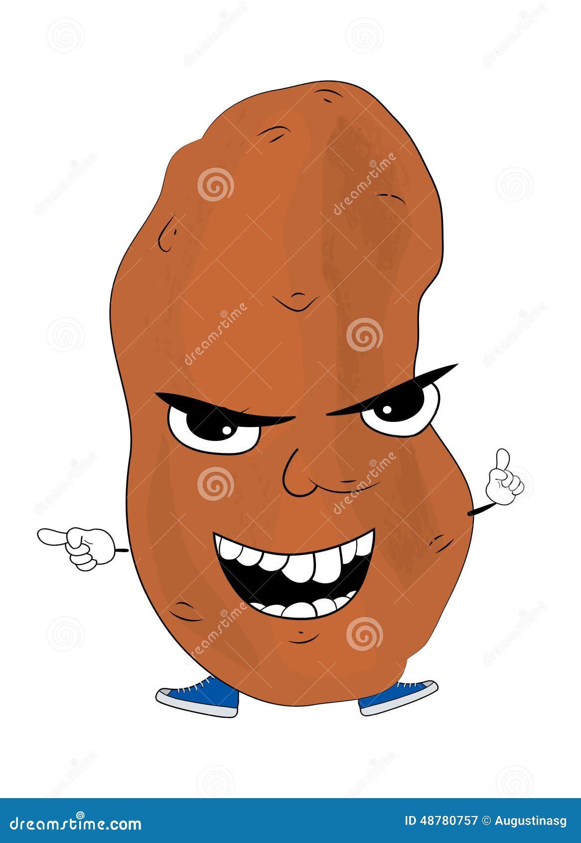 Angry Potato Cartoon | CartoonDealer.com #48781118