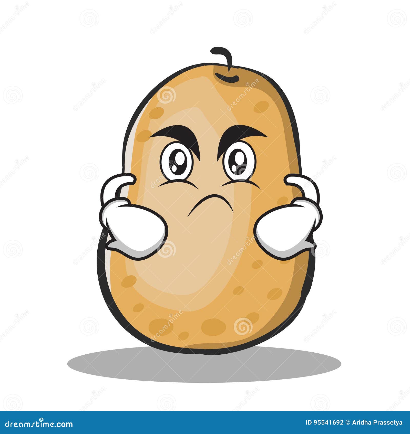 Angry Potato Cartoon Stock Illustration | CartoonDealer.com #48780757