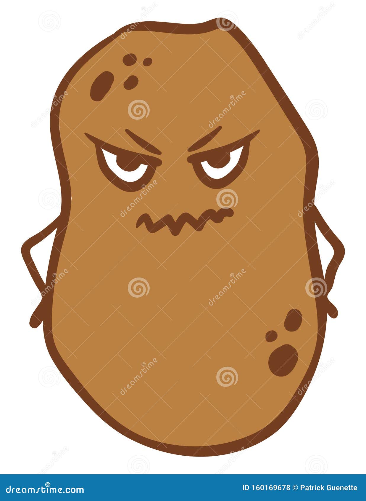 Angry Potato Cartoon Stock Illustration | CartoonDealer.com #48780757