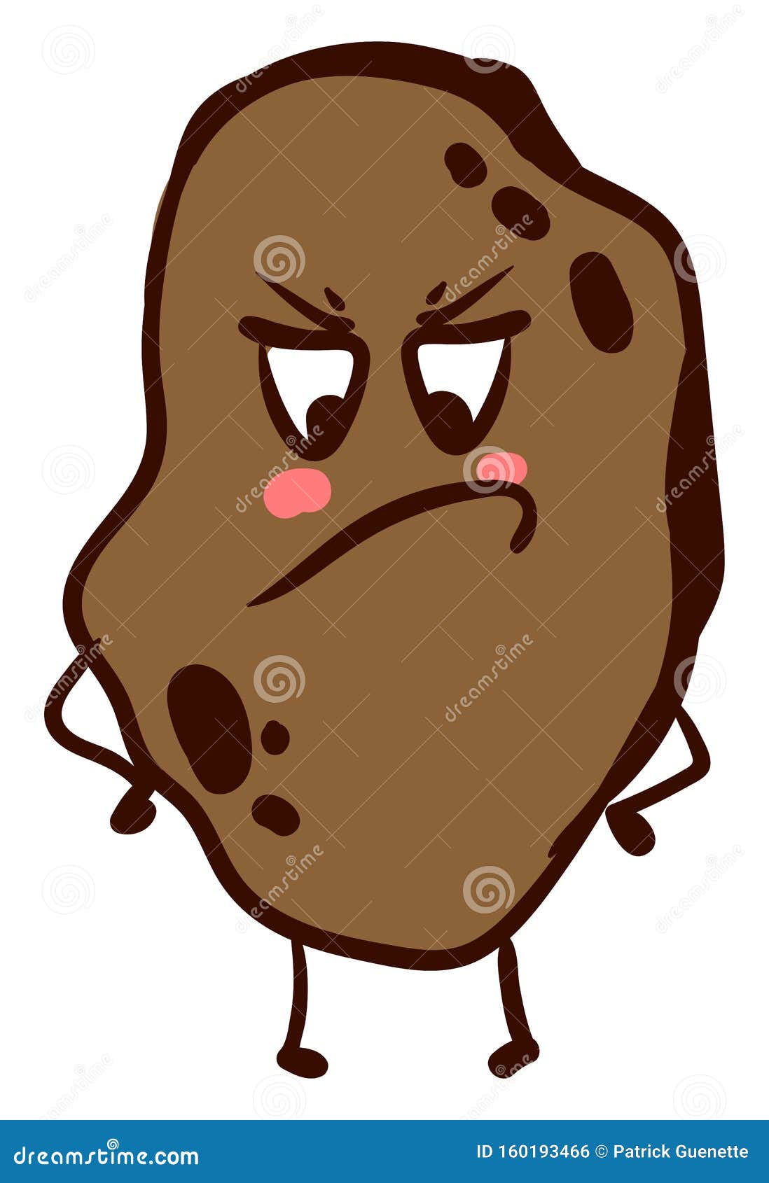 Angry Potato Cartoon | CartoonDealer.com #48781118