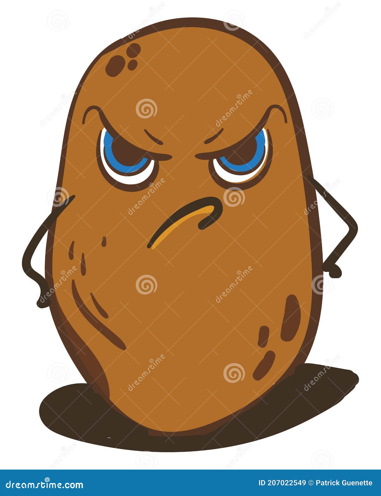 Angry Potato Cartoon | CartoonDealer.com #48781118