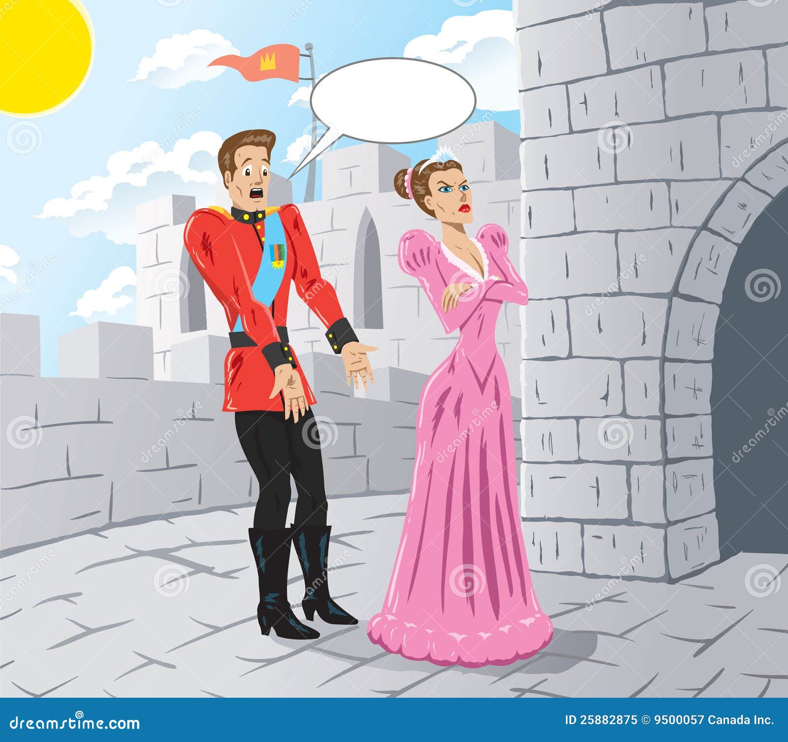 Angry Princess stock vector. Illustration of duchess - 25882875